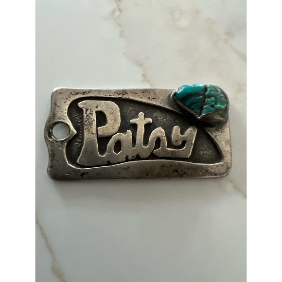 Accessories | Vintage Sterling Silver Patsy Turquoise Tag | Poshmark